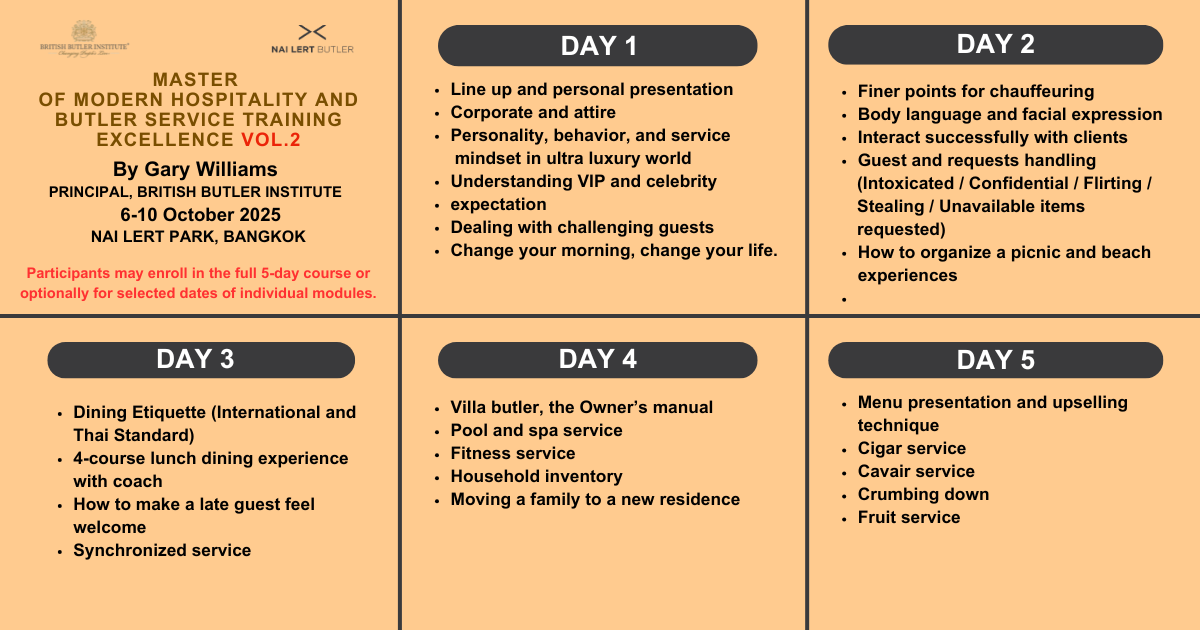 NAI LERT BUTLER ACADEMY - NAI LERT GROUP